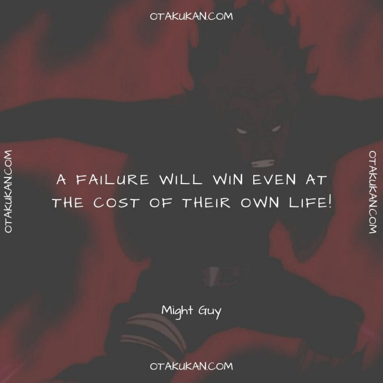 Best Might Guy Quotes From Naruto Shippuden | OtaKuKan