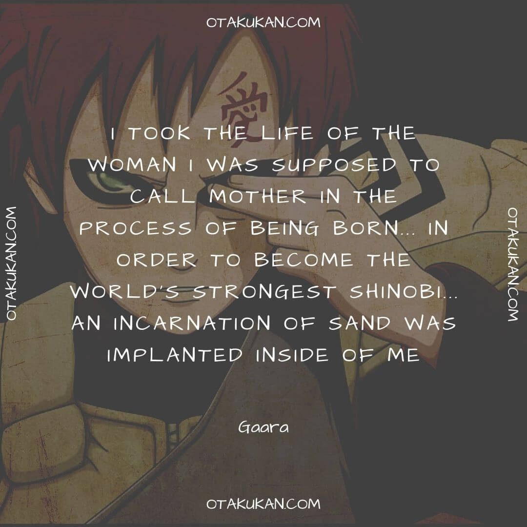 Best Gaara Quotes from Naruto Shippuden | OtaKuKan