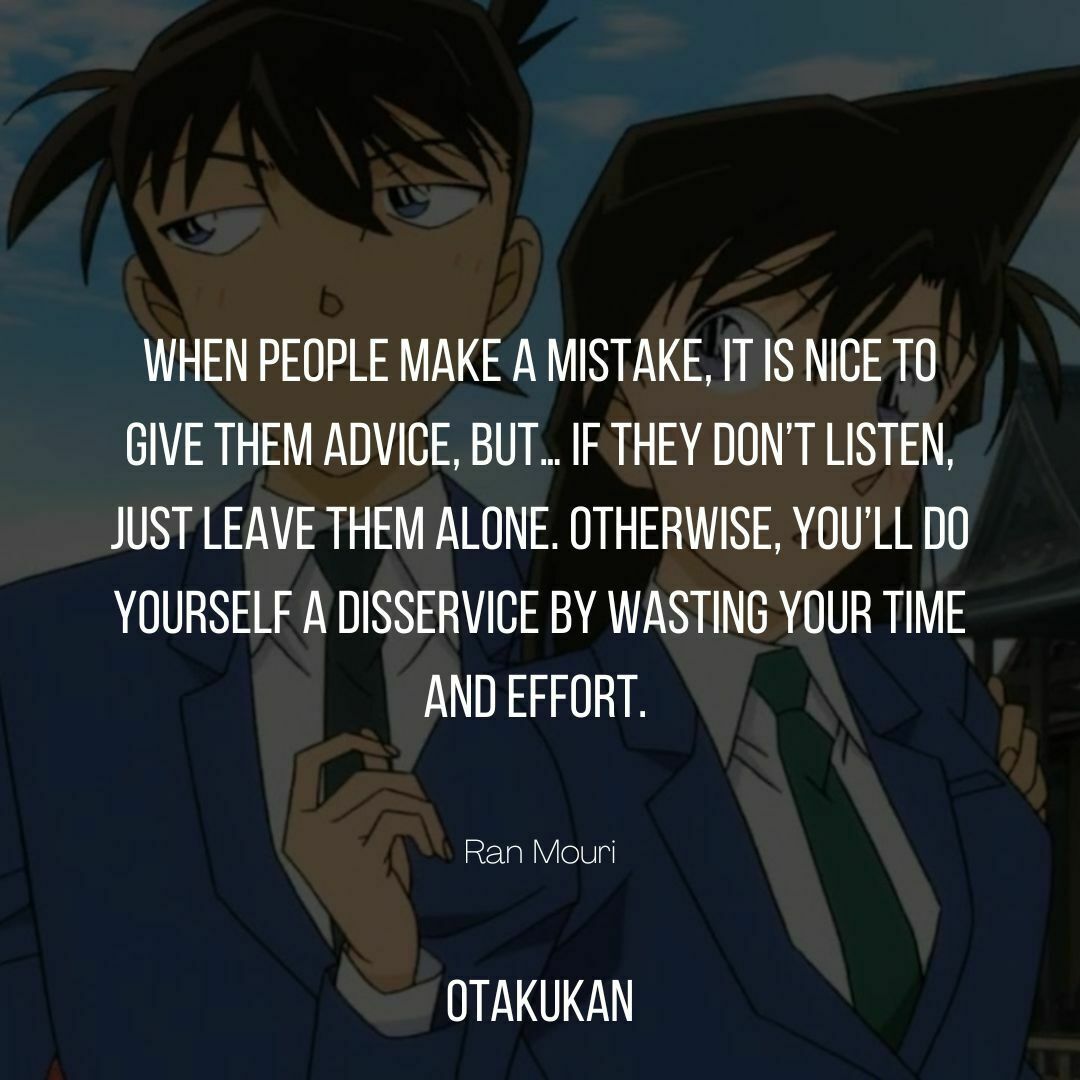 Ran Mouri Quotes from Detective Conan | OtaKuKan